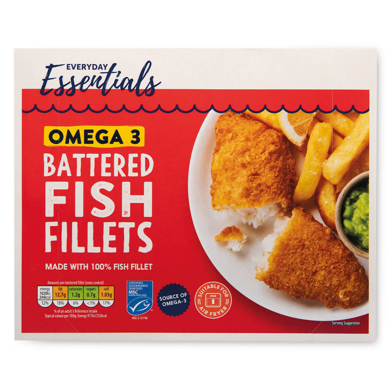 Omega 3 Battered Fish Fillets | ALDI UK
